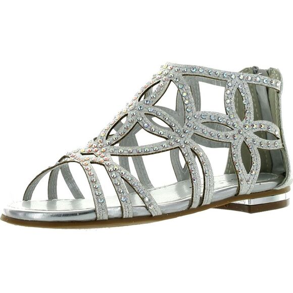 Static Footwear | Shoes | Static Footwear Tory63k Silver Childg Sandals ...